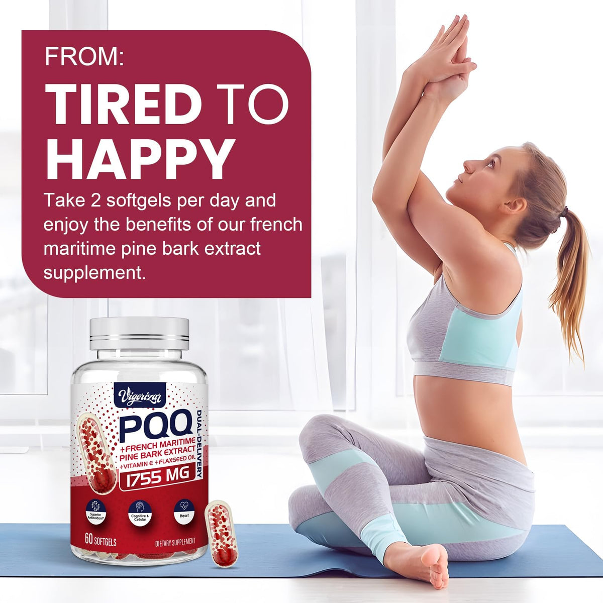 PQQ softgels for daily health