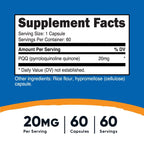 PQQ supplement for energy support