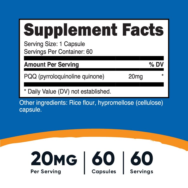 PQQ supplement for energy support