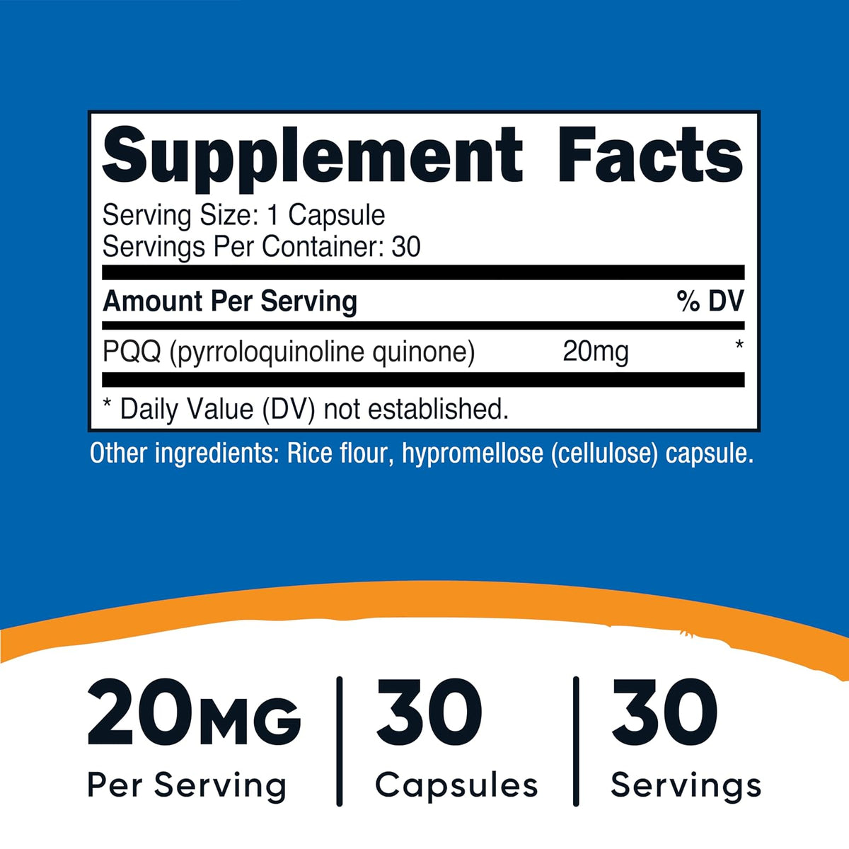 PQQ supplement for energy support