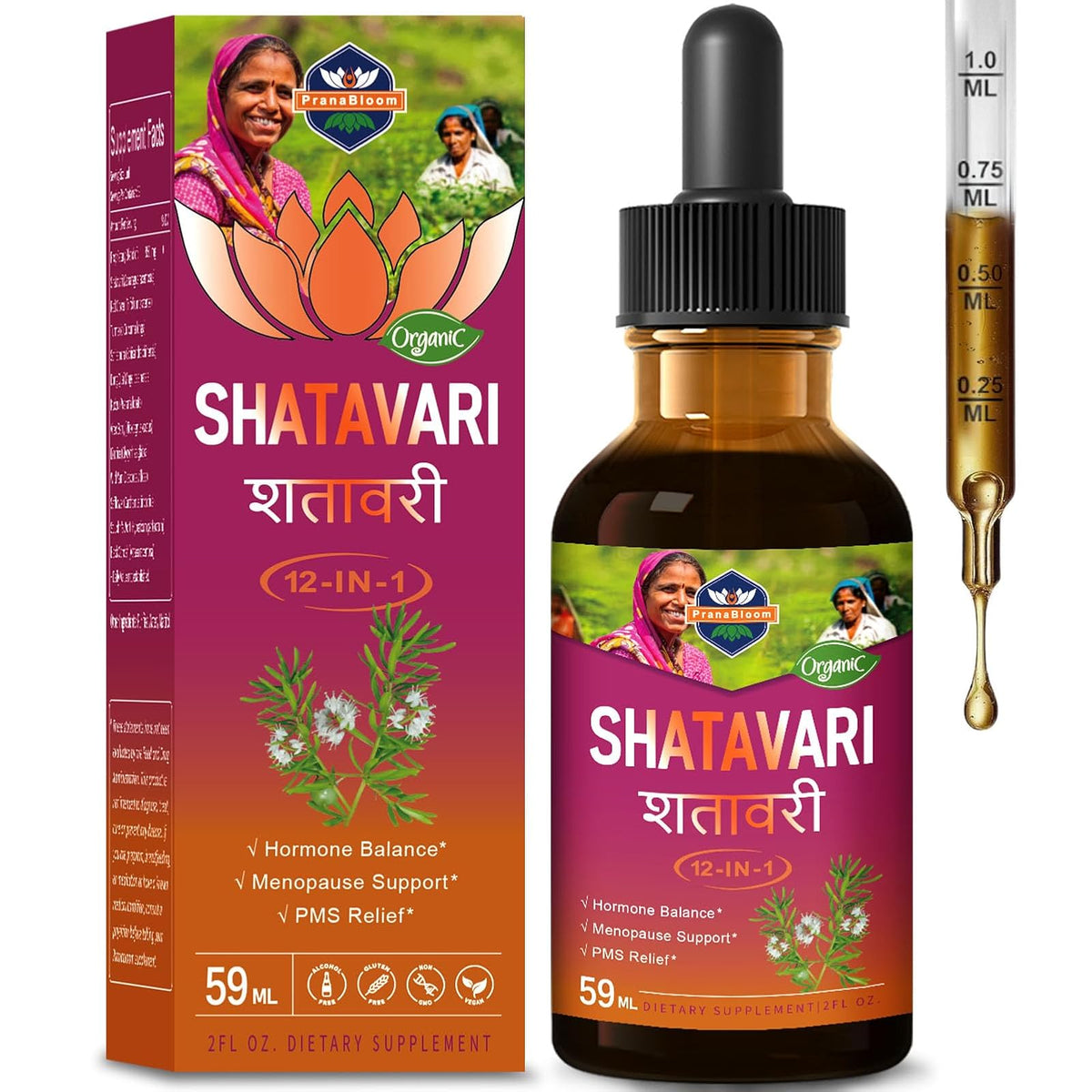 PranaBloom Shatavari liquid drops
