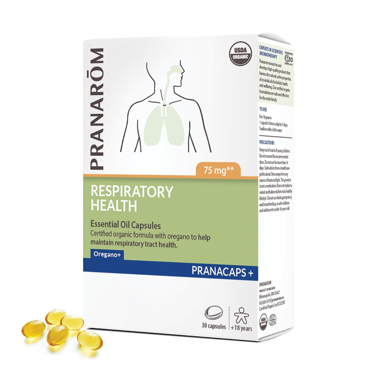 Pranarom respiratory health capsules