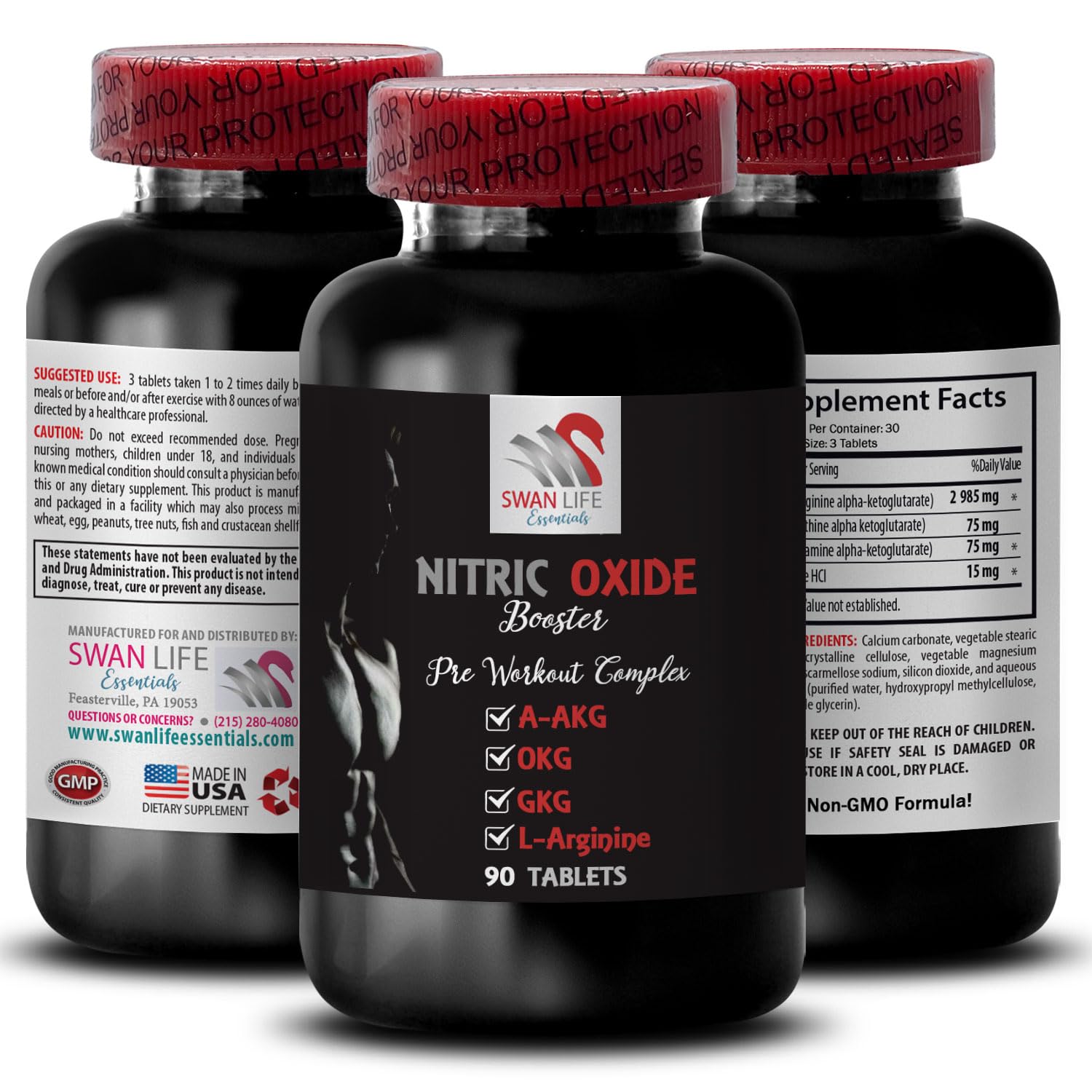 pre-gym nitric oxide booster tablets