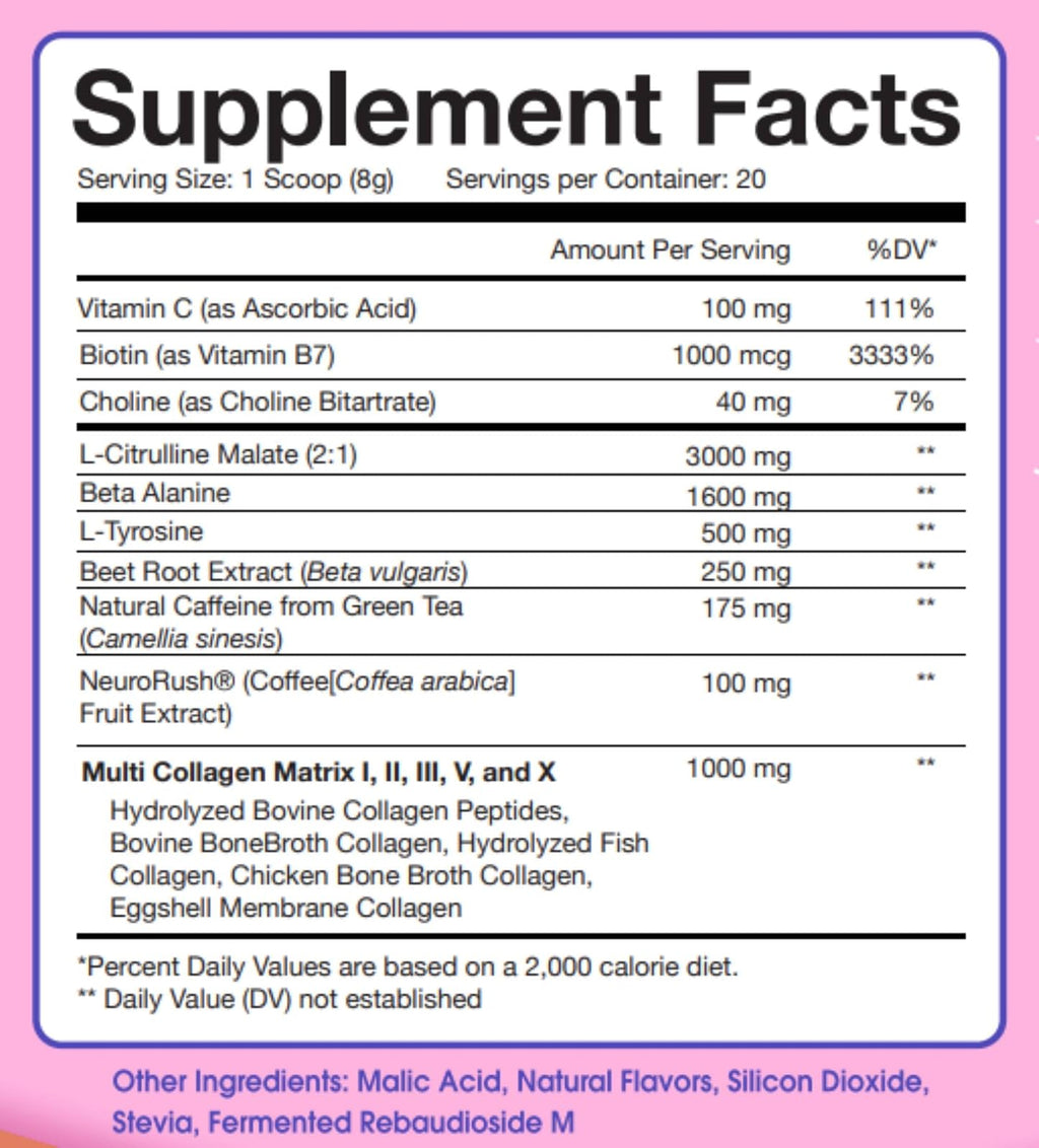 pre workout collagen supplement for energy