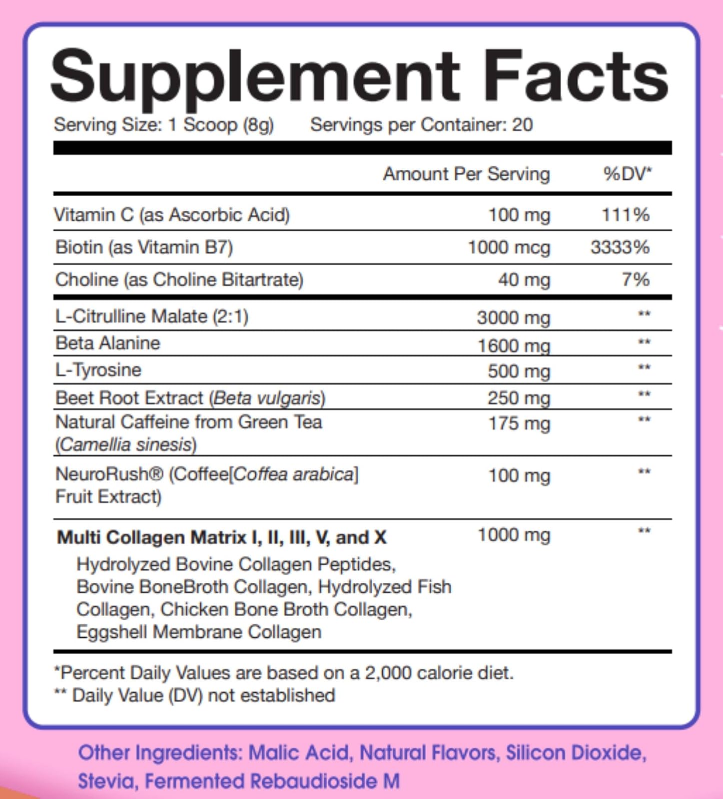 pre workout collagen supplement for energy