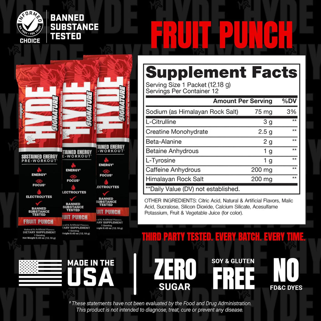 Pre-workout drink mix for endurance