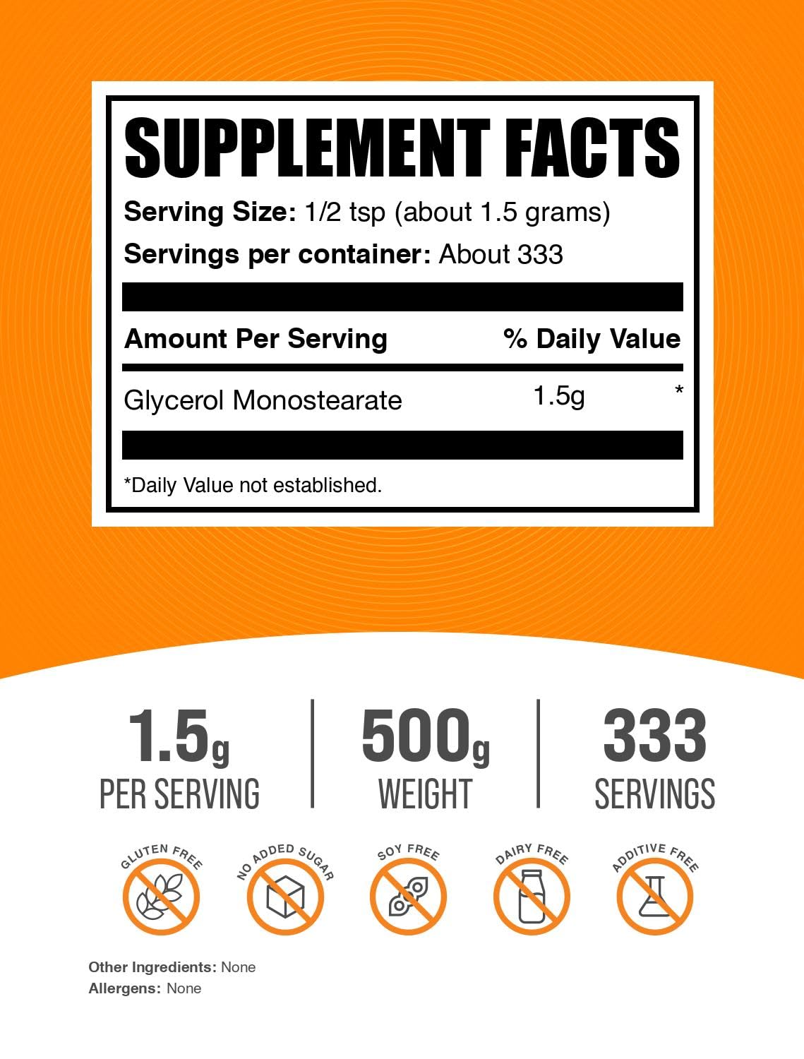 pre-workout energy boost with Glycerol Monostearate