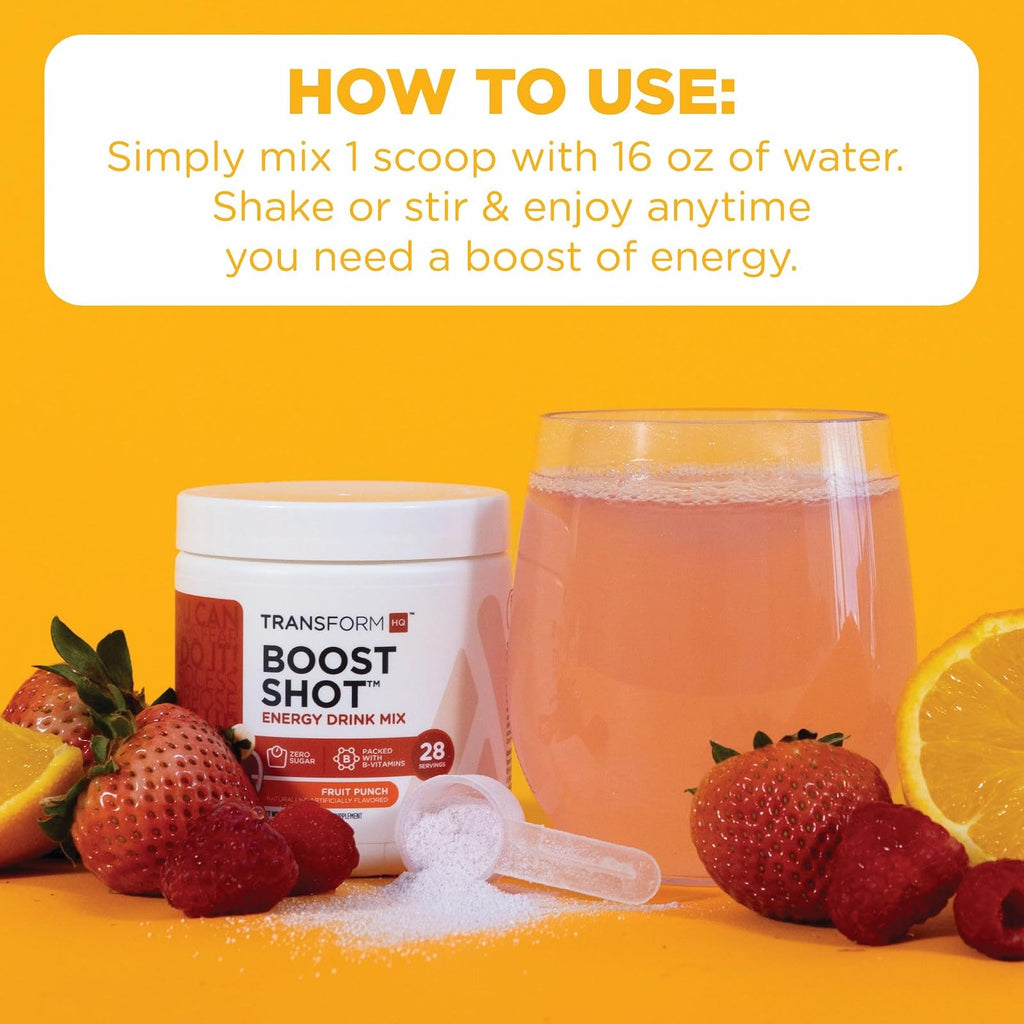 Pre-workout energy powder mix