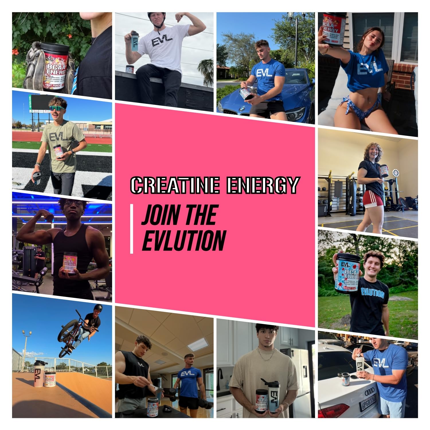 pre-workout energy with EVL creatine