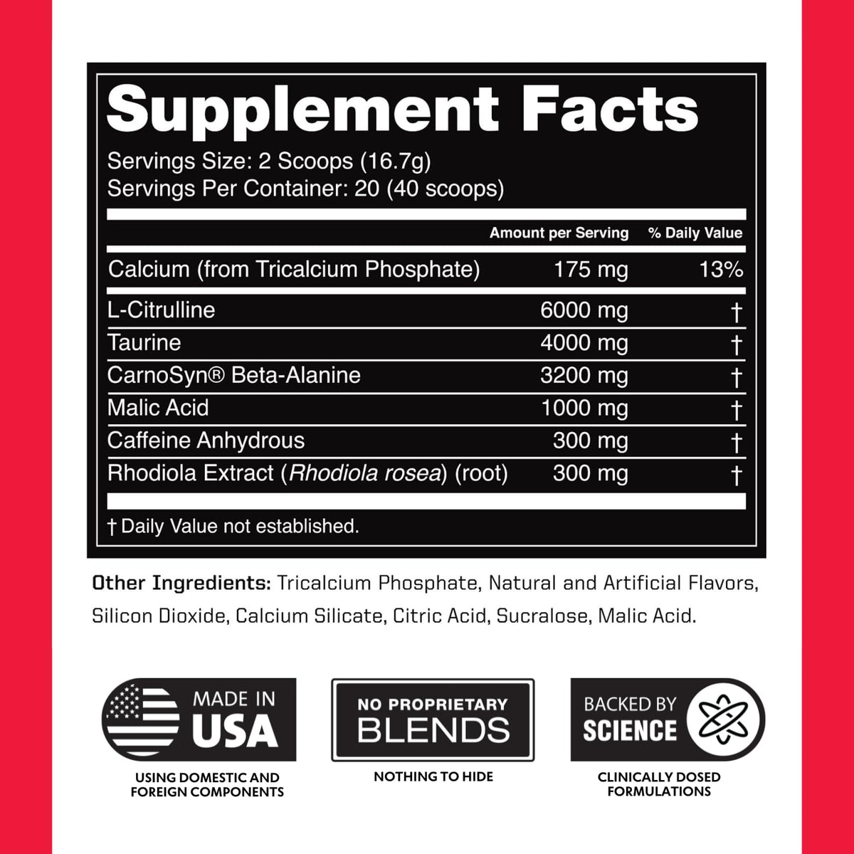 pre-workout for improved focus and stamina