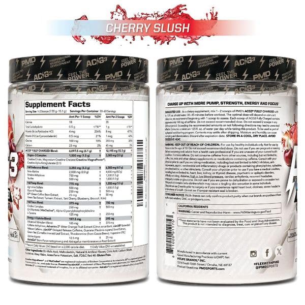 Pre-workout for intense training