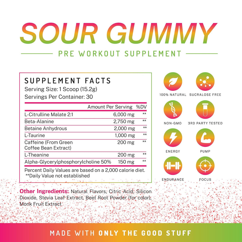 Pre-workout for intense training