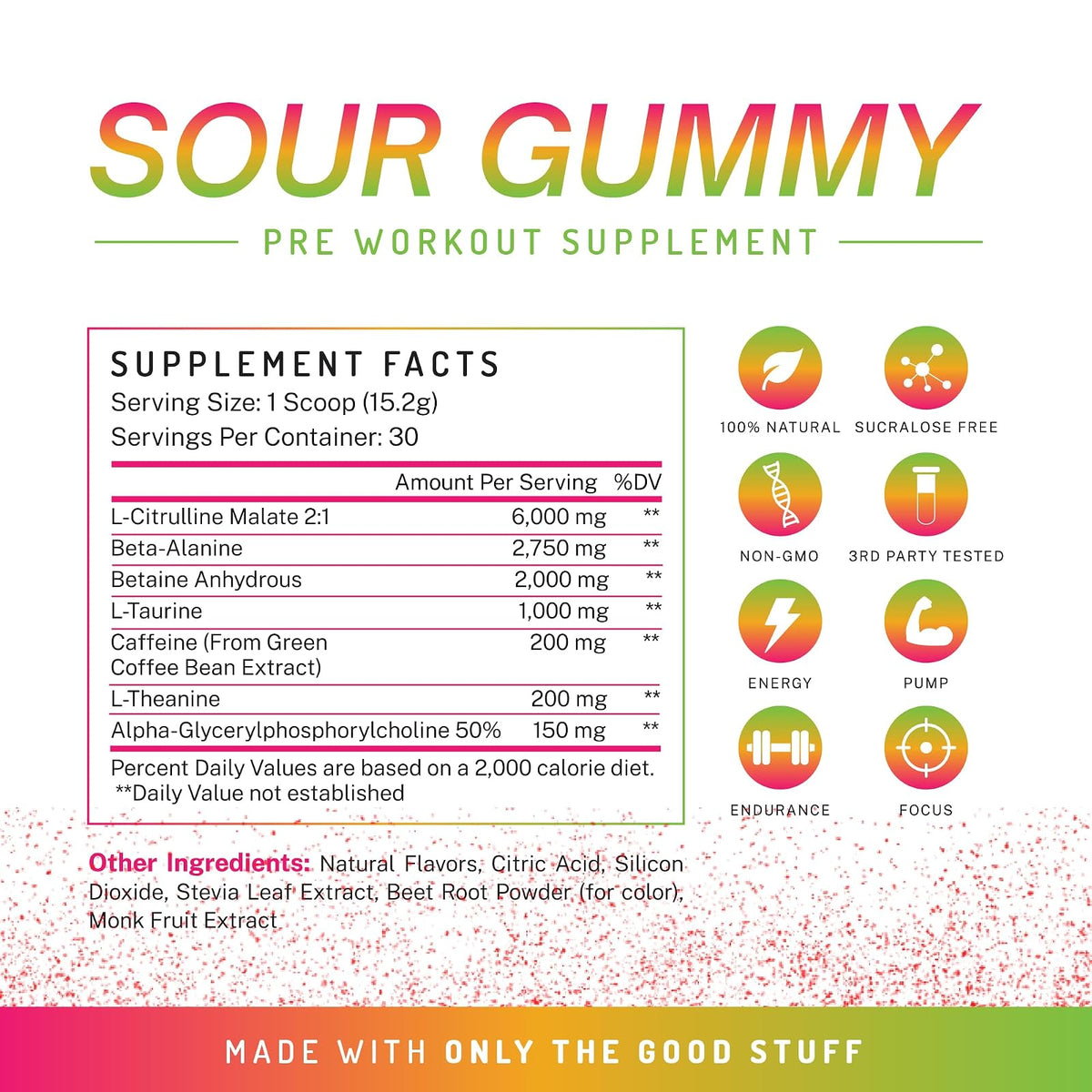 Pre-workout for intense training