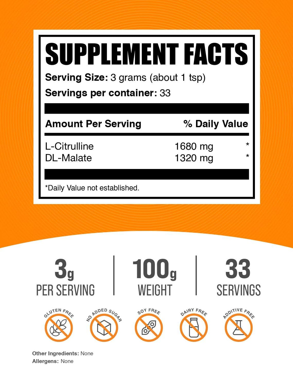 pre-workout L-Citrulline supplement