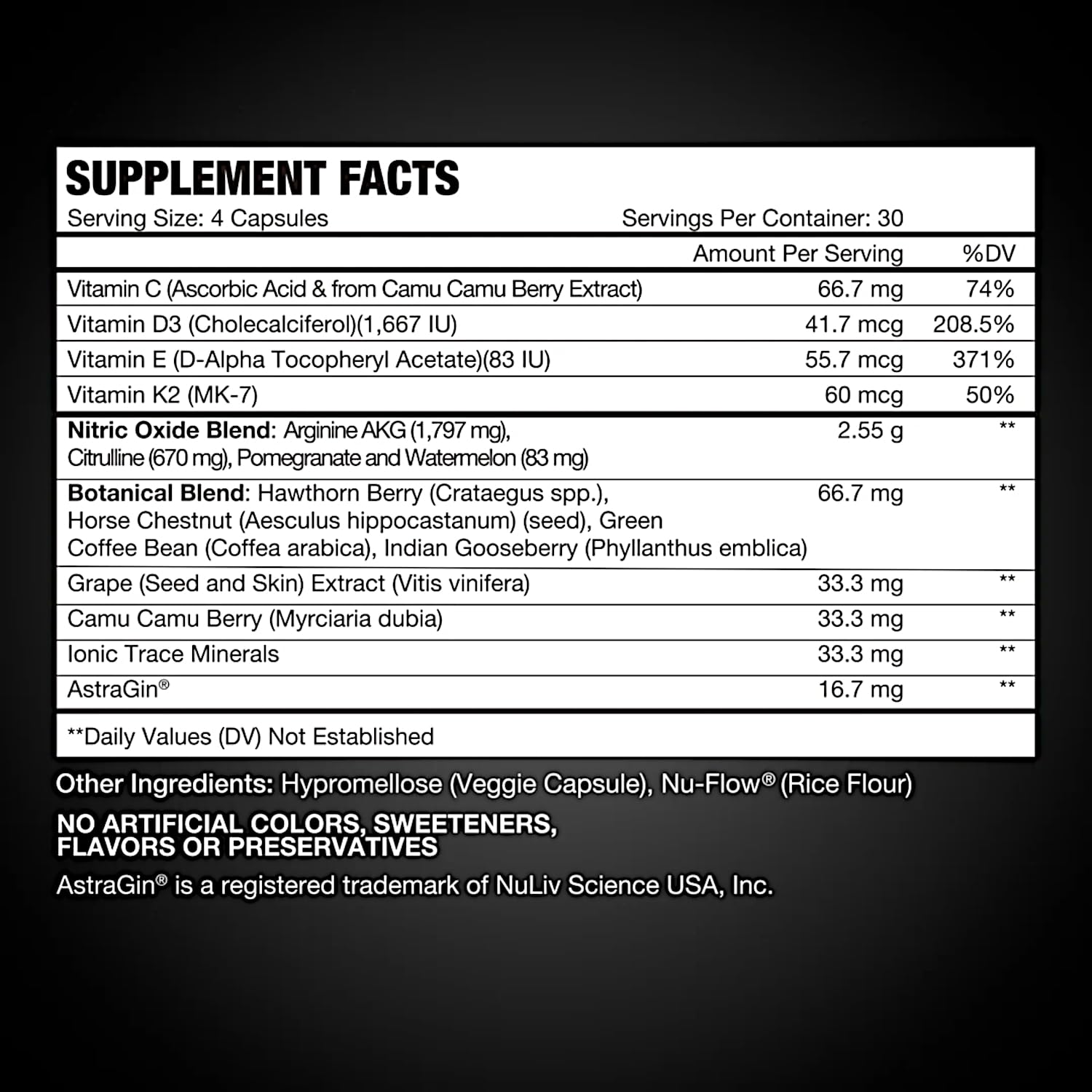 pre-workout nitric oxide supplement