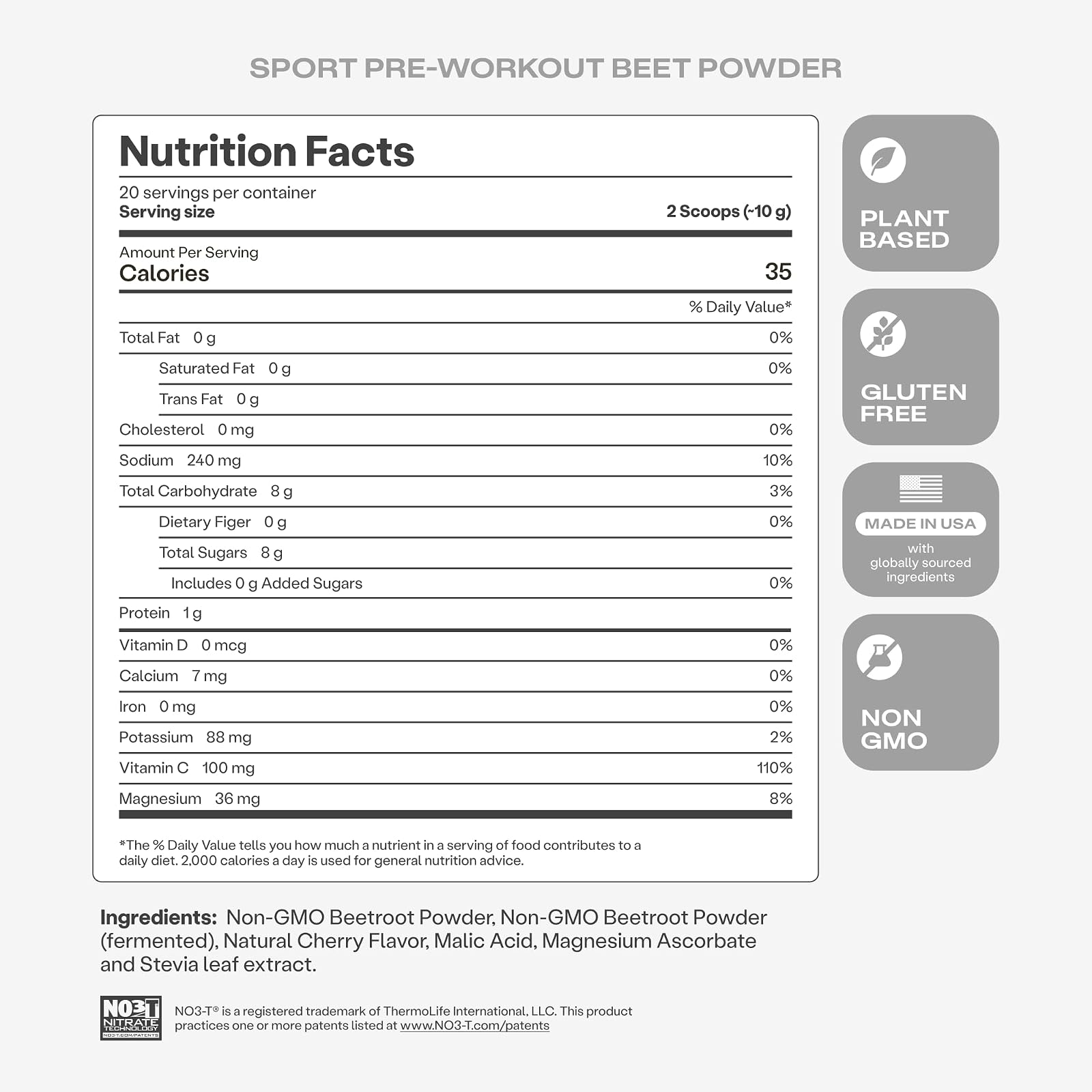 pre-workout nutrition with beets