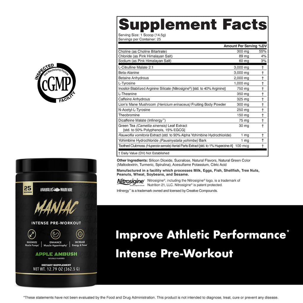 Pre-workout powder for endurance