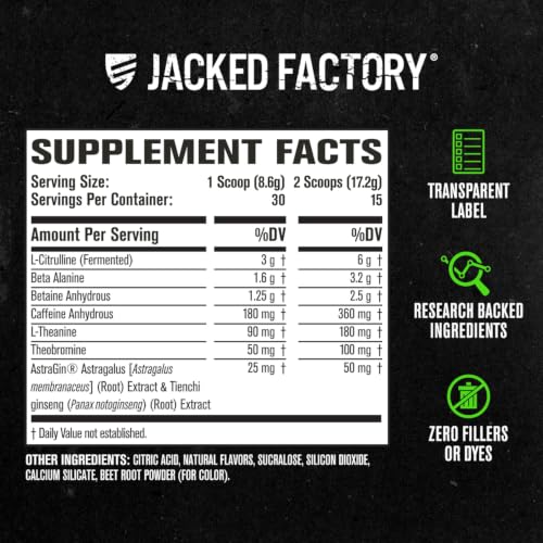 Pre-workout powder for intense training