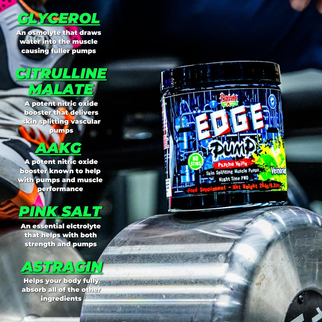 Pre-workout pump with EDGE formula