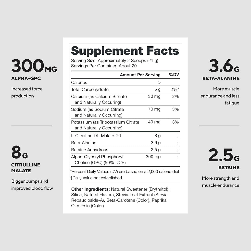 pre-workout supplement for endurance