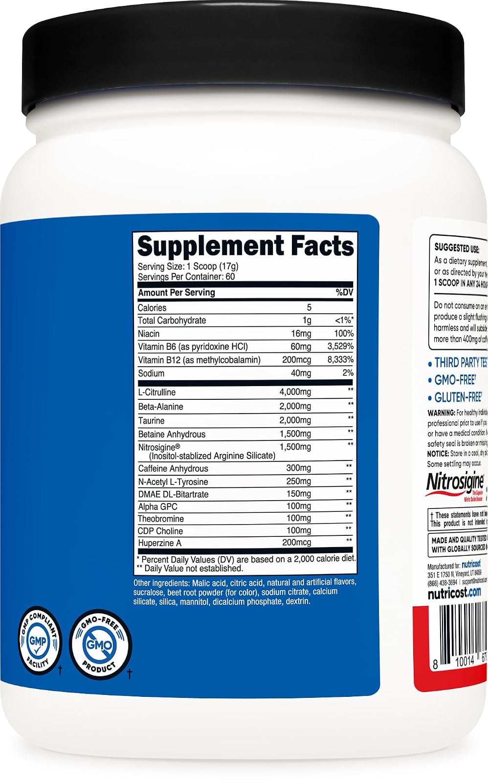 Pre-workout supplement for intense workouts