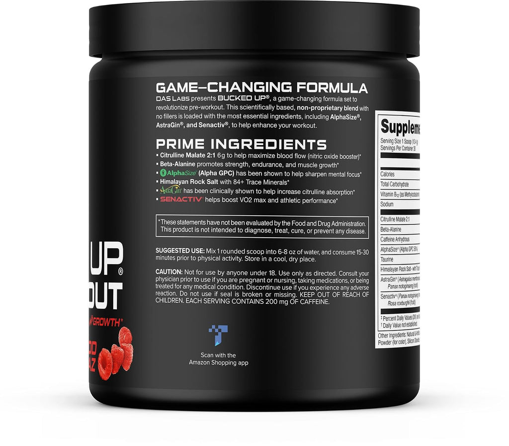 Pre-workout supplement for muscle pump