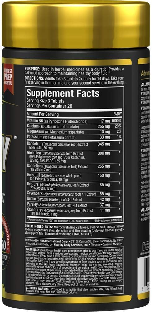 pre-workout water loss support