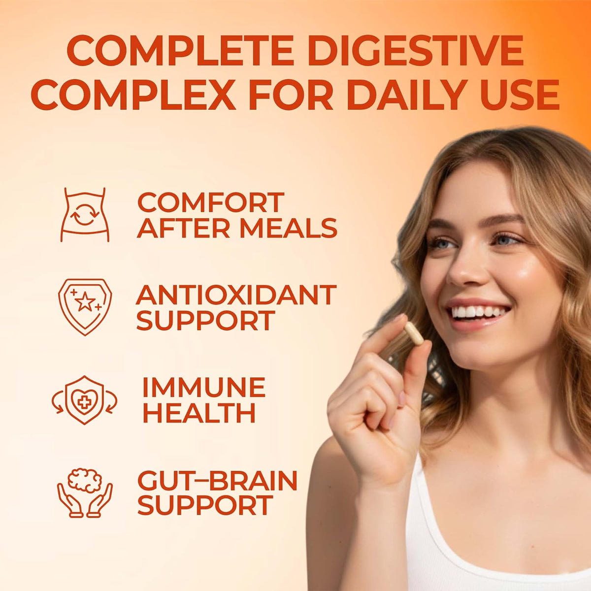 Prebiolume prebiotic capsules for gut health