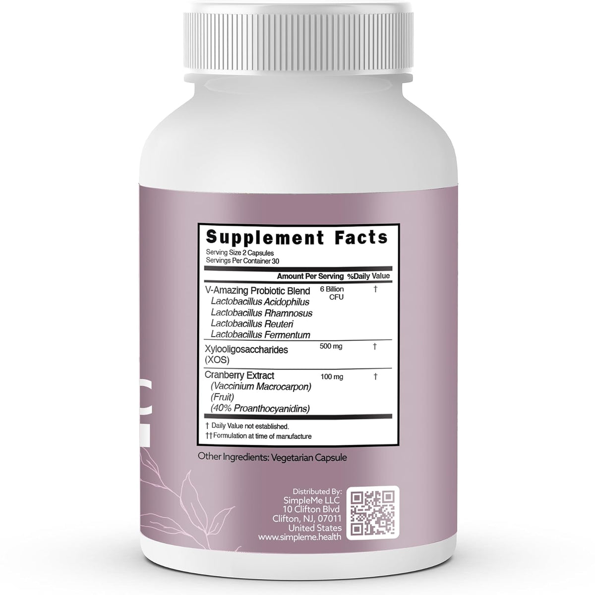Prebiotic and probiotic blend for women