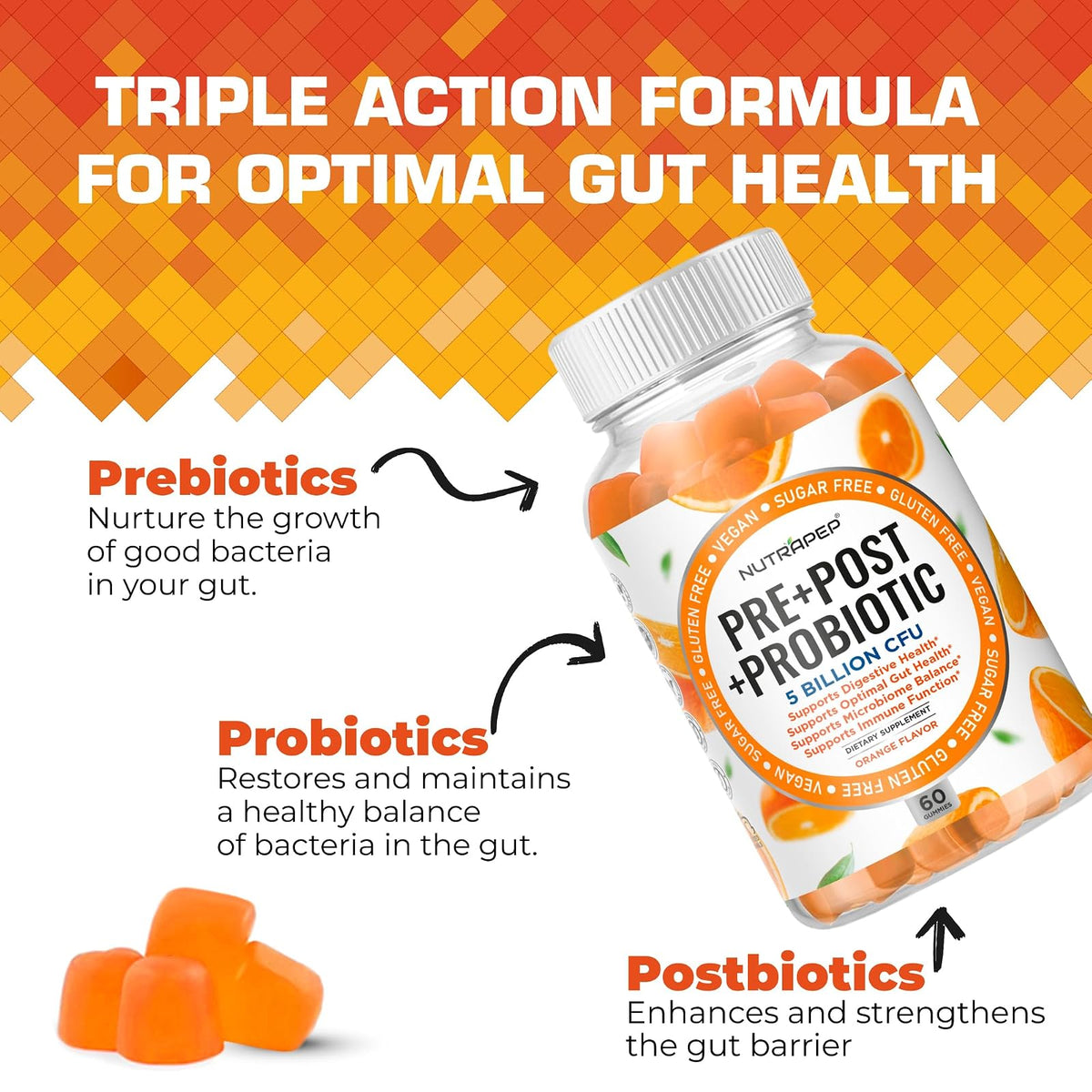 prebiotic and probiotic gummy benefits