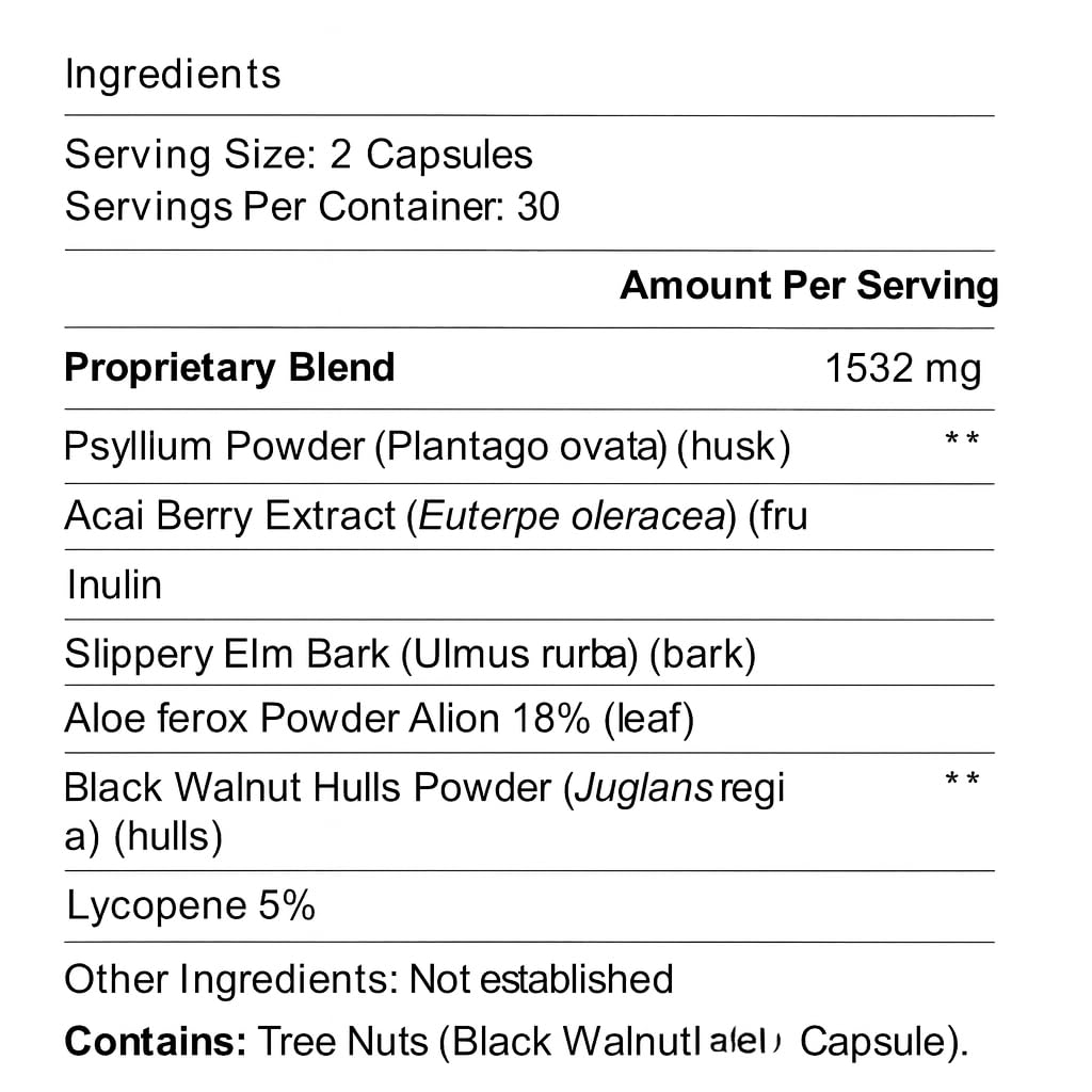 prebiotic capsules with ginger and chlorella