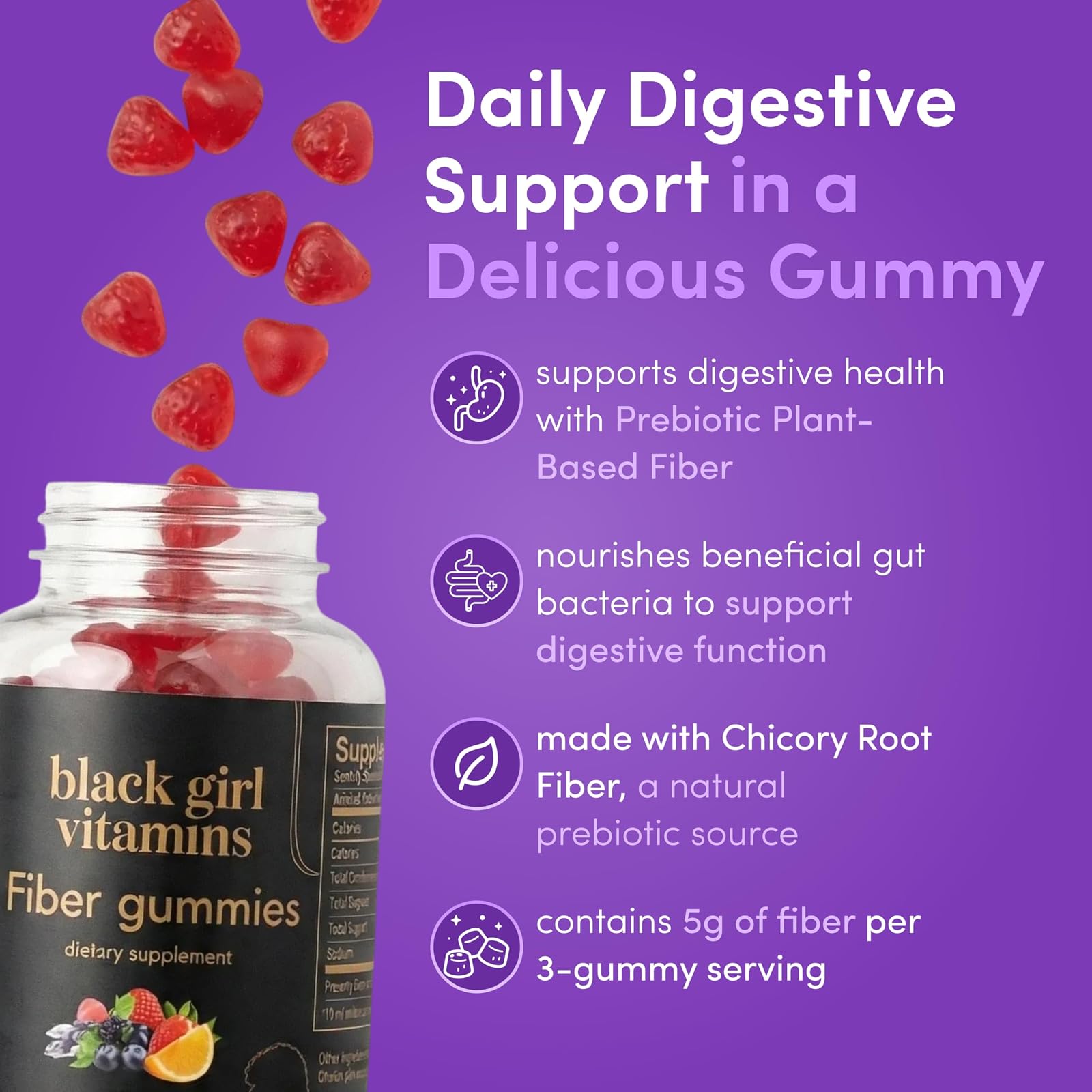 prebiotic fiber gummies for gut health