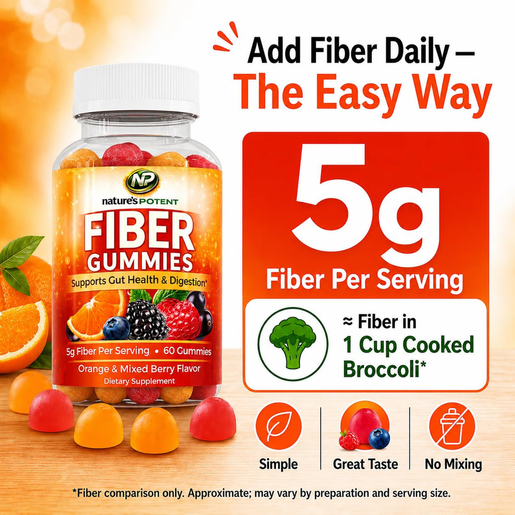 Prebiotic fiber gummies for gut health