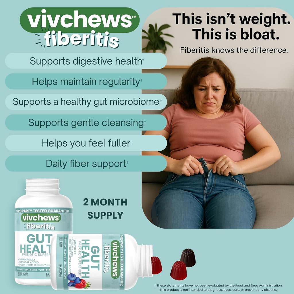 prebiotic fiber gummies for gut wellness