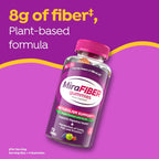 Prebiotic fiber gummies with psyllium husk