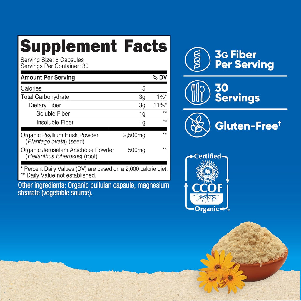 Prebiotic fiber supplement for gut health