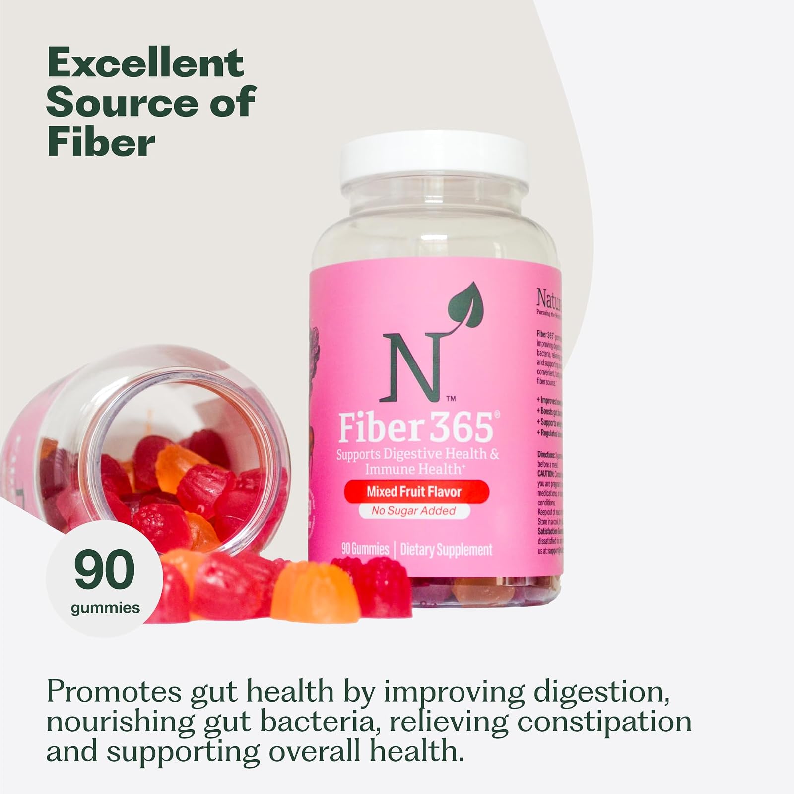 Prebiotic fiber supplement for gut support