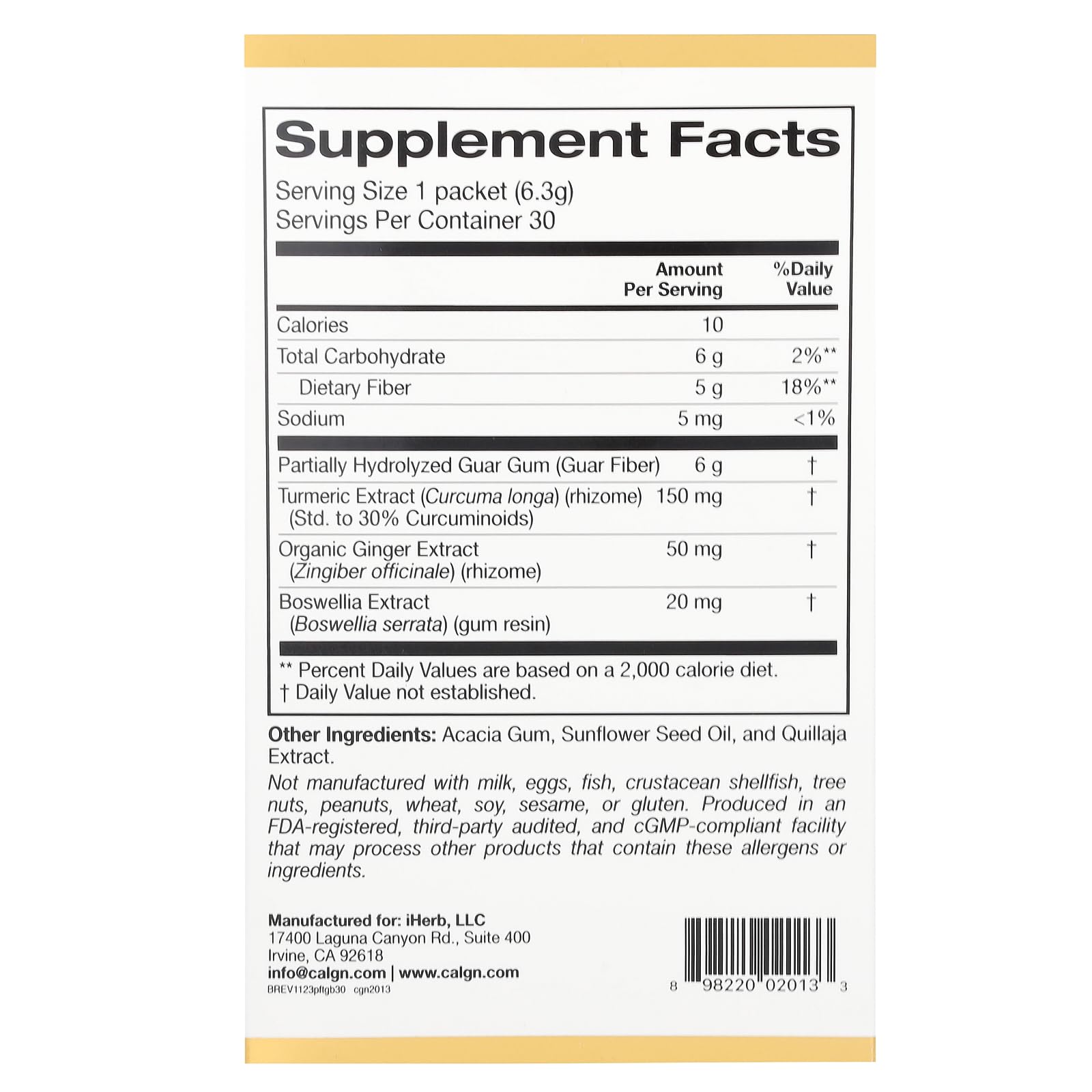 prebiotic fiber with turmeric benefits