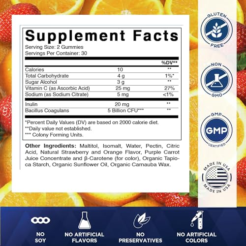 Prebiotic gummies for gut health
