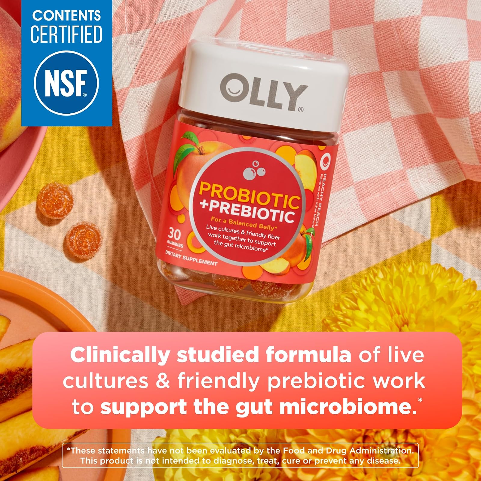 prebiotic gummy with 500 million CFUs