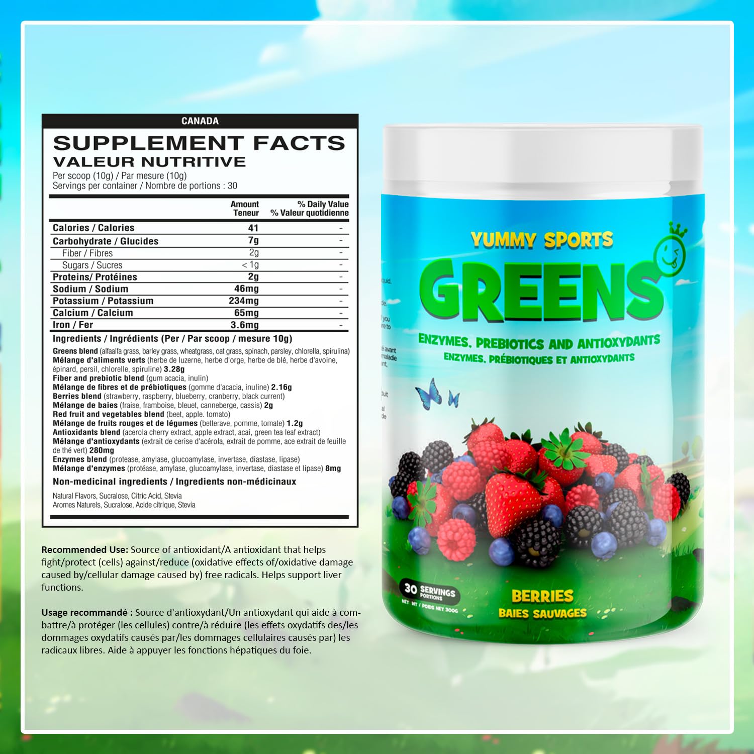 Prebiotic infused blended vitamin powder