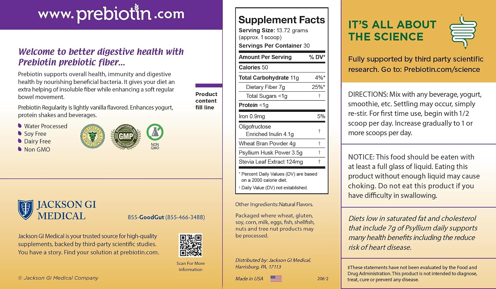 prebiotics supplements for regularity