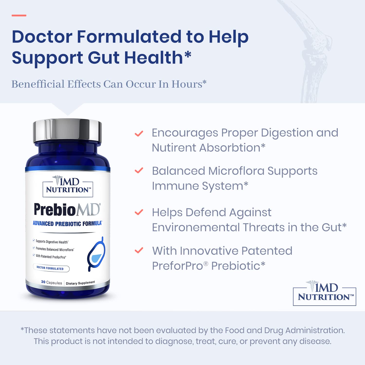 prebiotics with PreforPro for gut balance