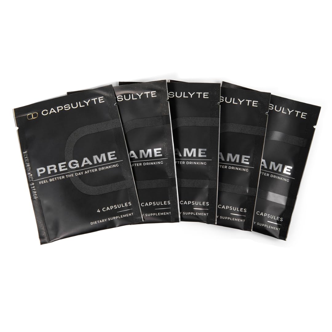 Pregame alcohol aid capsules for recovery