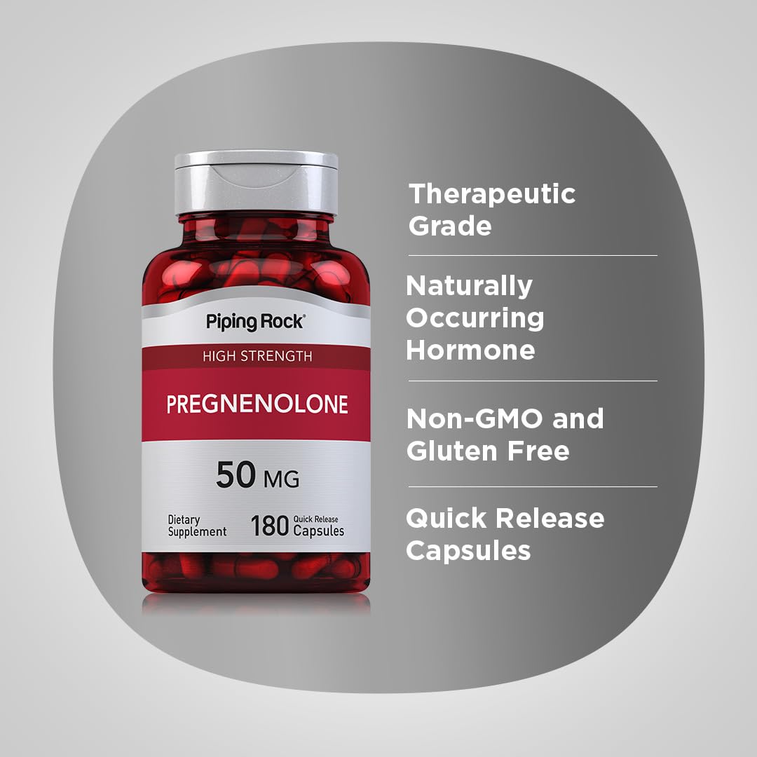 Pregnenolone capsules for balanced hormones