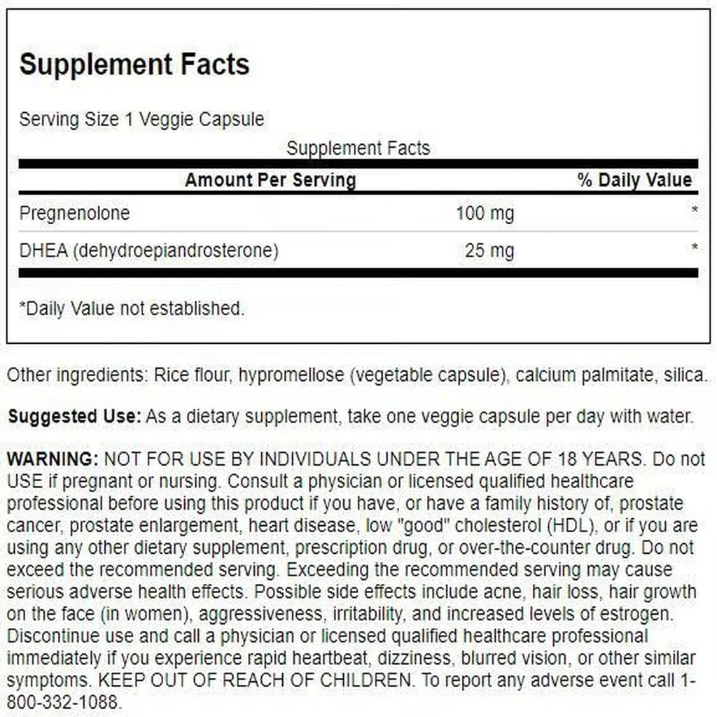 Pregnenolone complex for hormonal balance