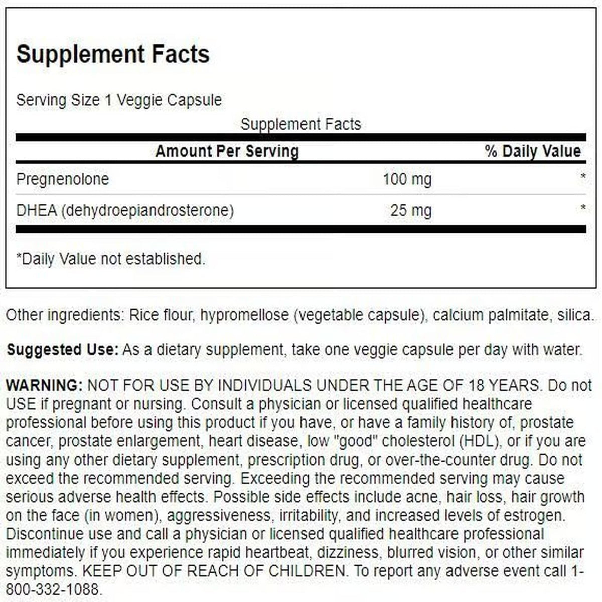 Pregnenolone complex for hormonal balance
