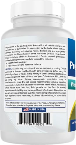 Pregnenolone for enhanced vitality and energy