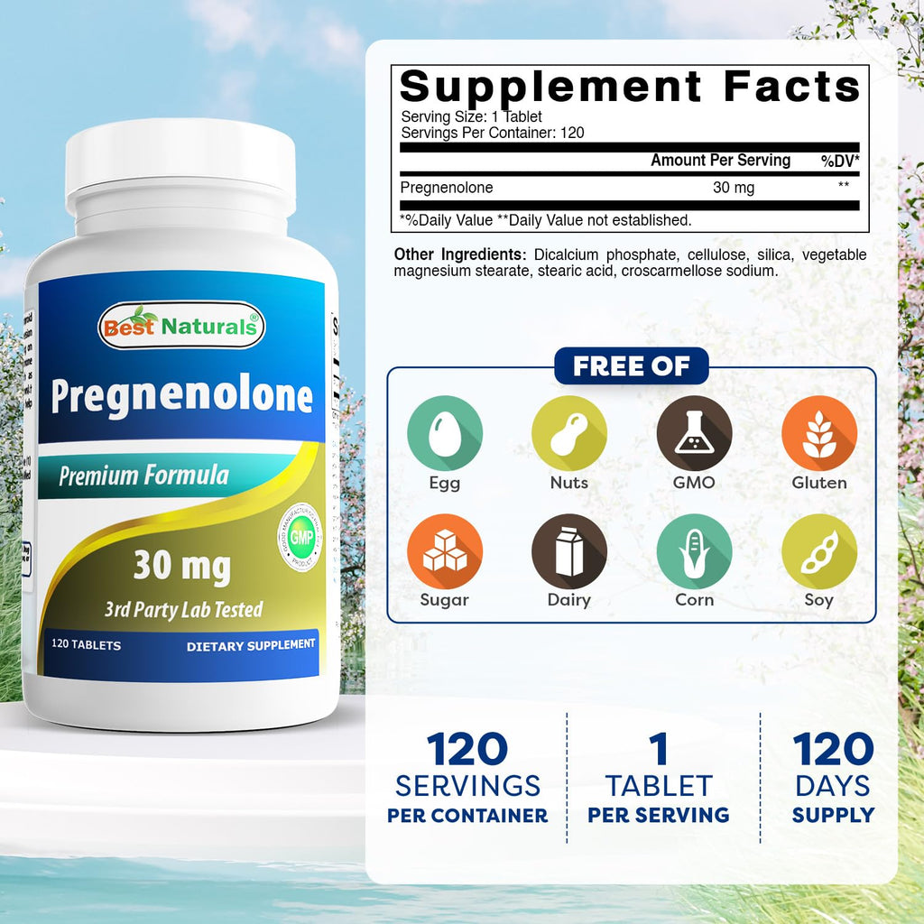 Pregnenolone for hormone balance support