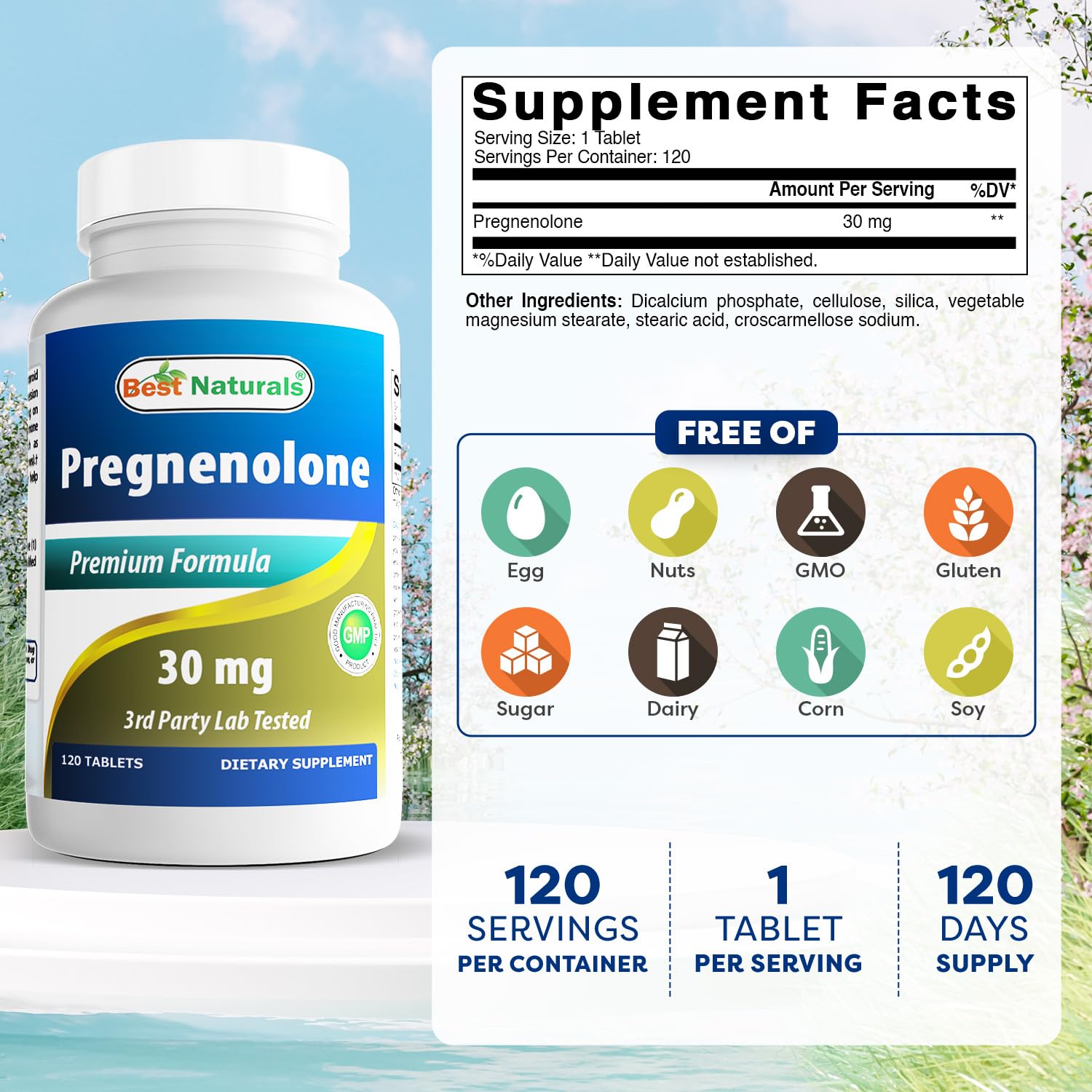 Pregnenolone for hormone balance support